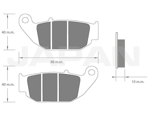 PASTILLA FRENO TRASERA CBF150/CB190R/XRE300/GIXXER MARCA: JAPAN REF: 017769 - Colombia Motos