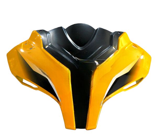 MASCARA FRONTAL PULSAR 200 RS MARCA: BAJAJ/AILYN COLOR: AMARILLO REF ...