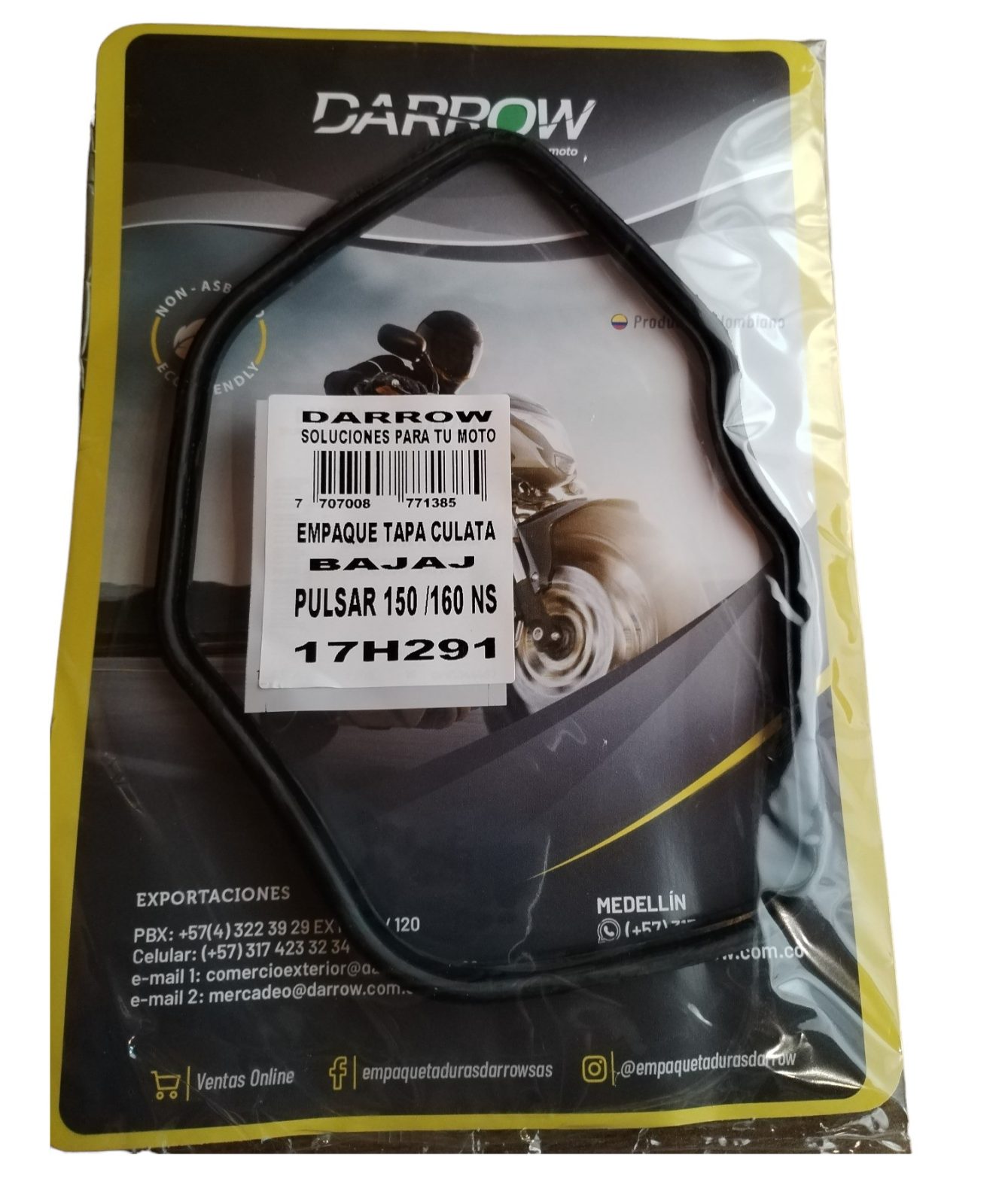 EMPAQUE CULATIN / EMPAQUE TAPA VALVULA PULSAR 150NS/160NS FI MARCA ...