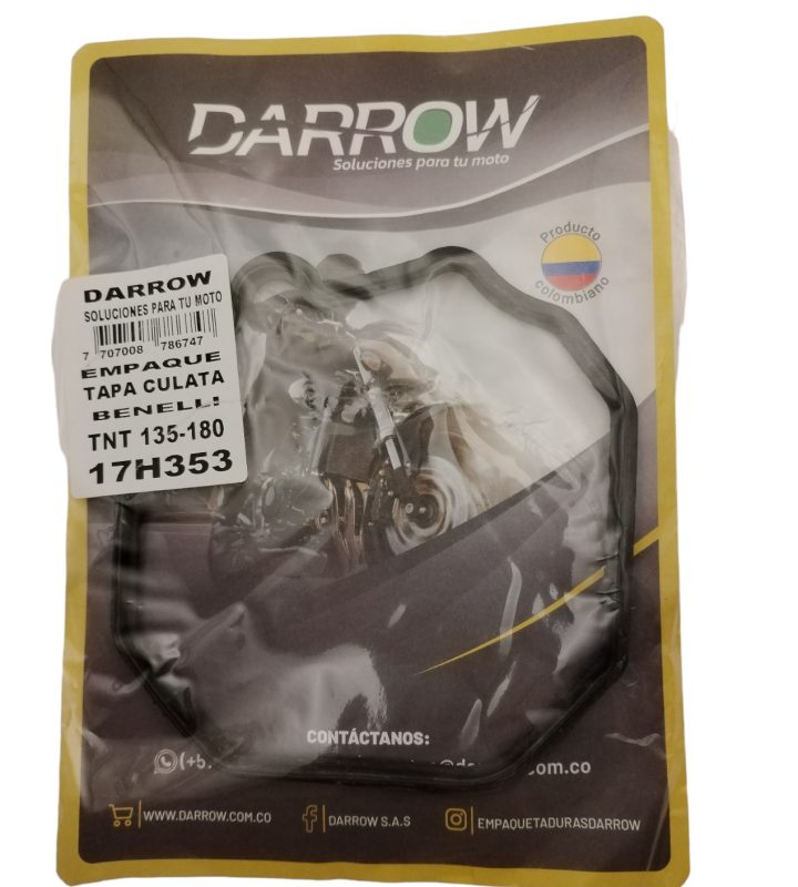 EMPAQUE CULATIN / EMPAQUE TAPA VALVULA TNT 135 / 180 MARCA: DARROW REF ...